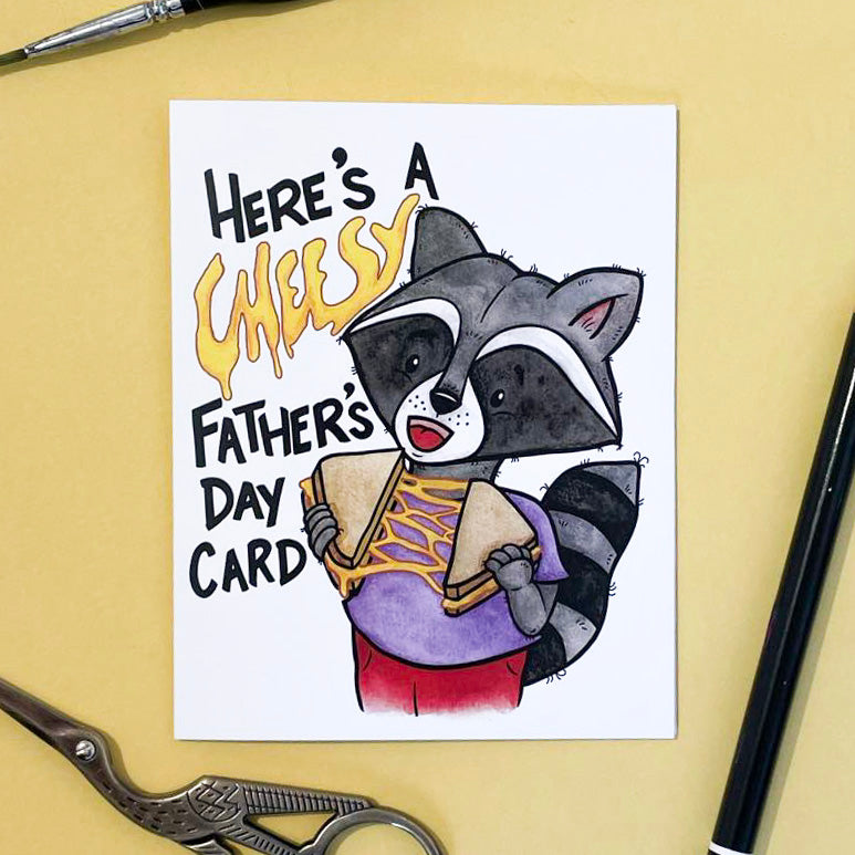 Here's A Cheesy Father's Day Card – Sarah Neville Studios